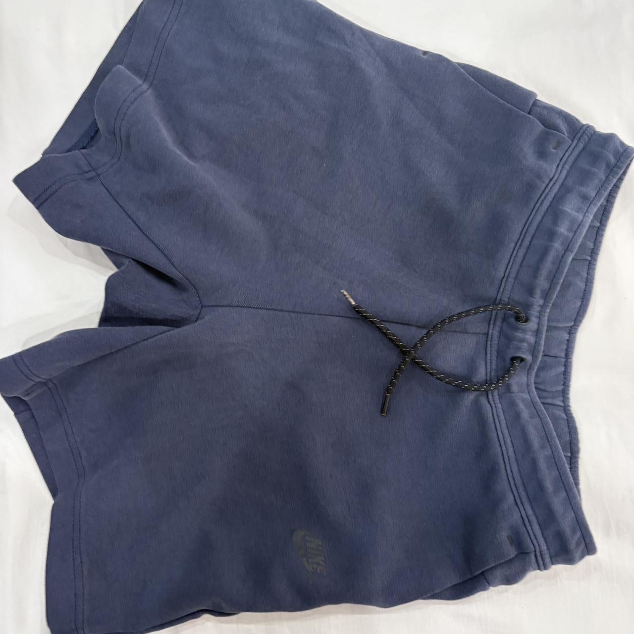 Navy blue Nike tech fleece shorts | Depop