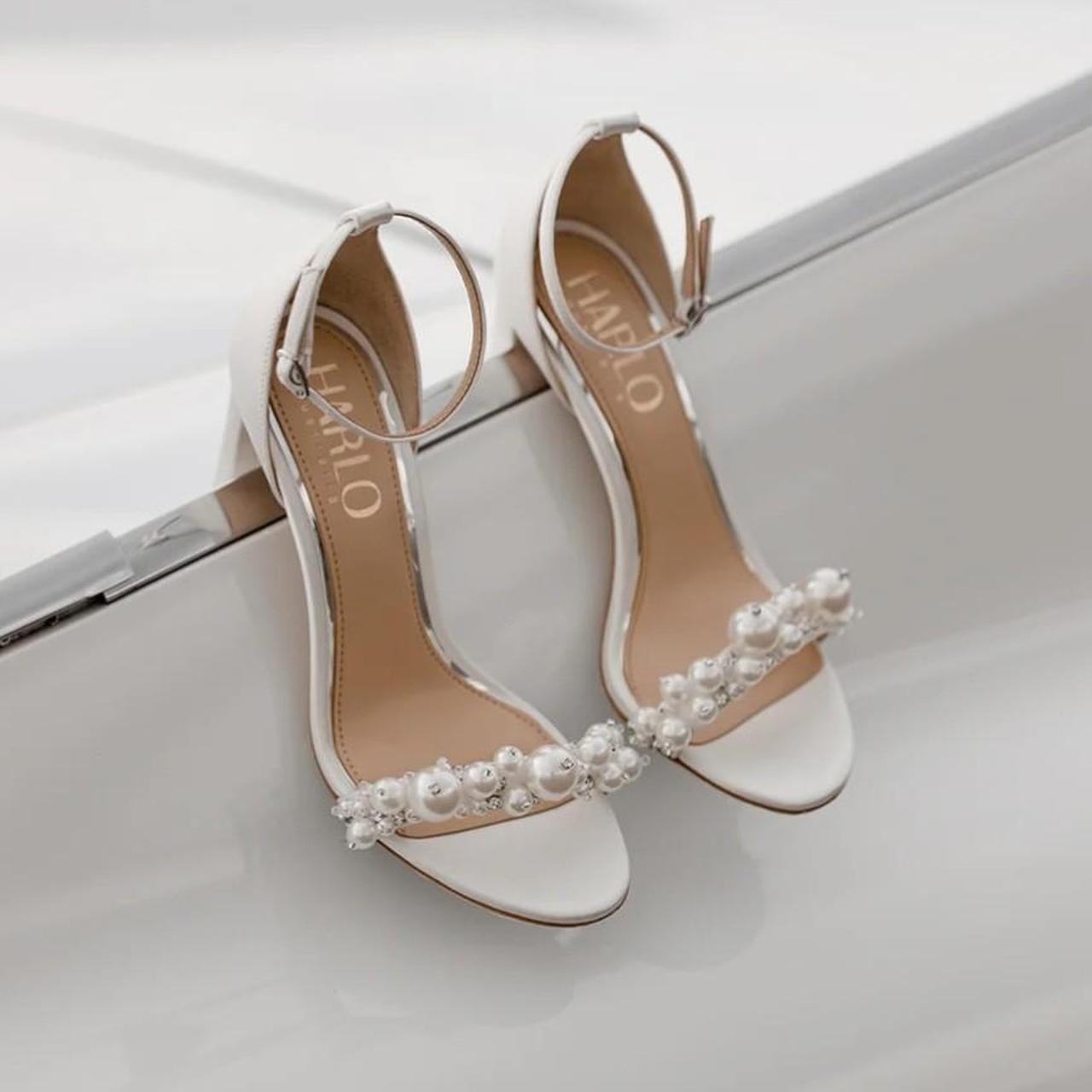 Brand new Harlo wedding block heels (Charli) in size... - Depop