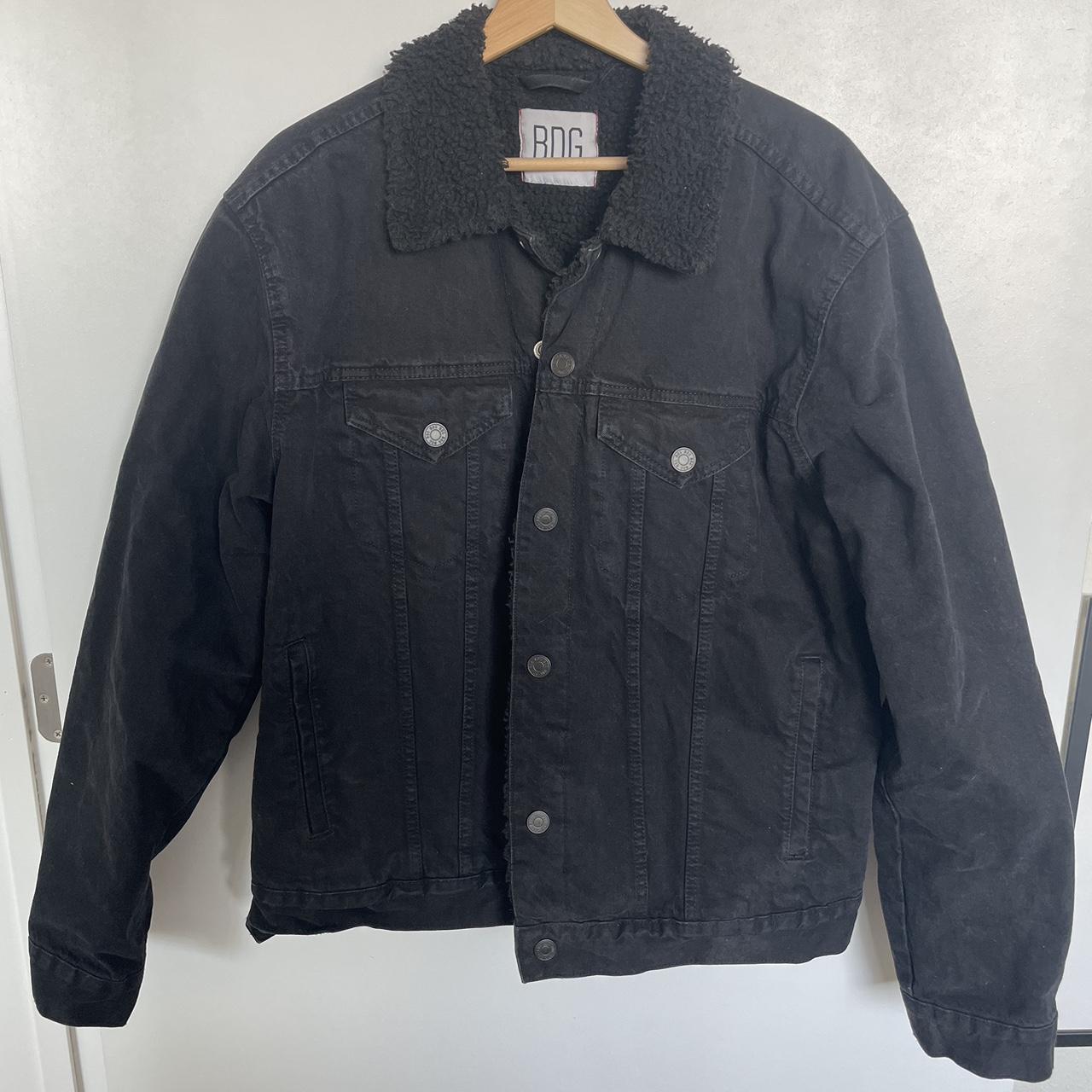 Urban Outfitters Men's Black Jacket | Depop