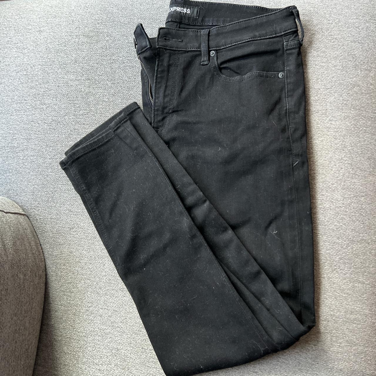 Mens black skinny jeans used but in great condition - Depop