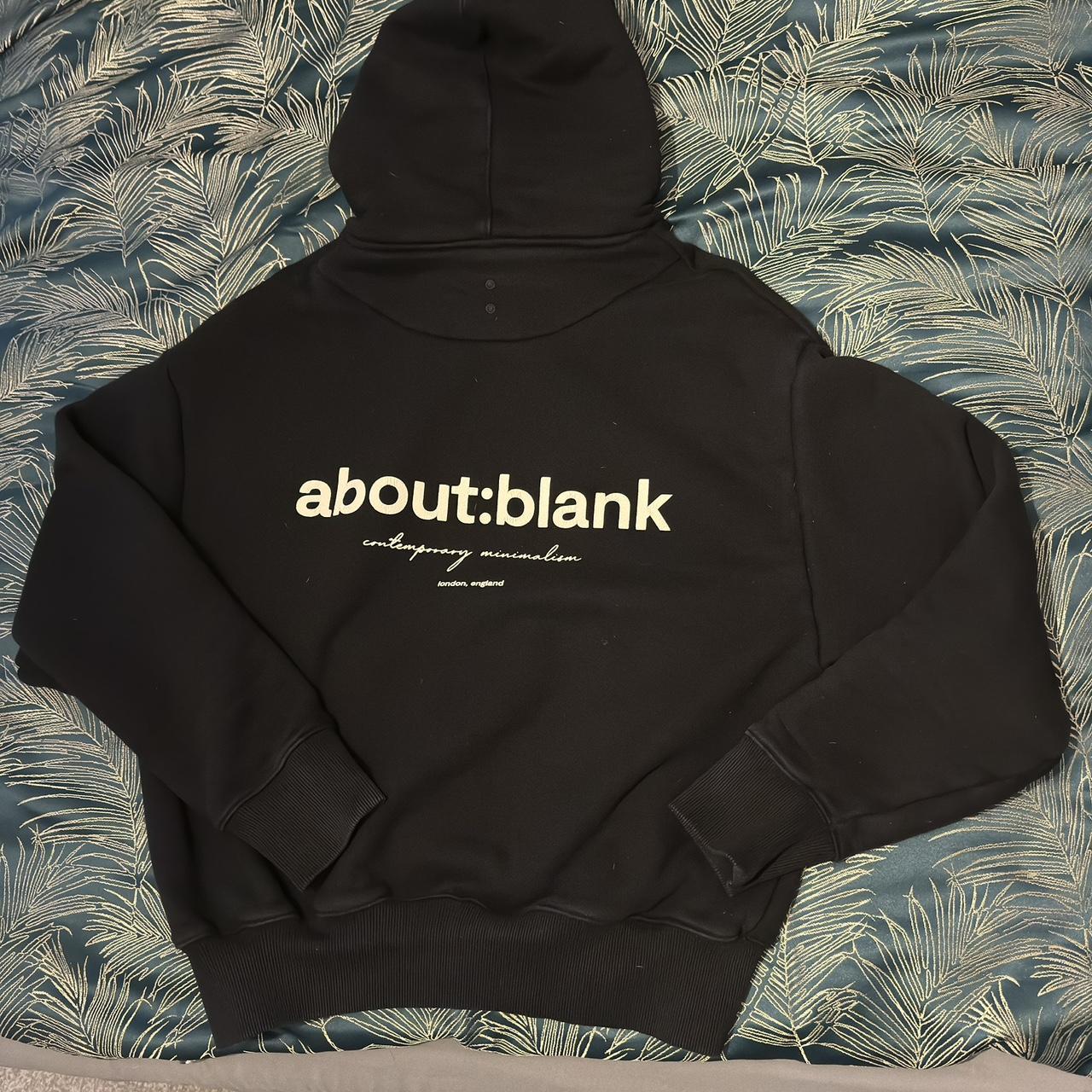 About Blank Hoodie Not worn a lot Size L - Depop