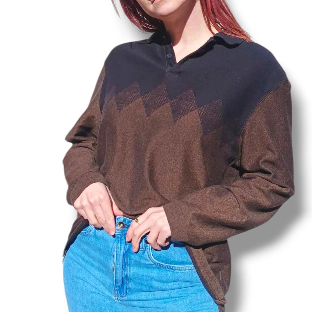 Vintage Retro Haggar Long sleeve Polo appox 24"... - Depop