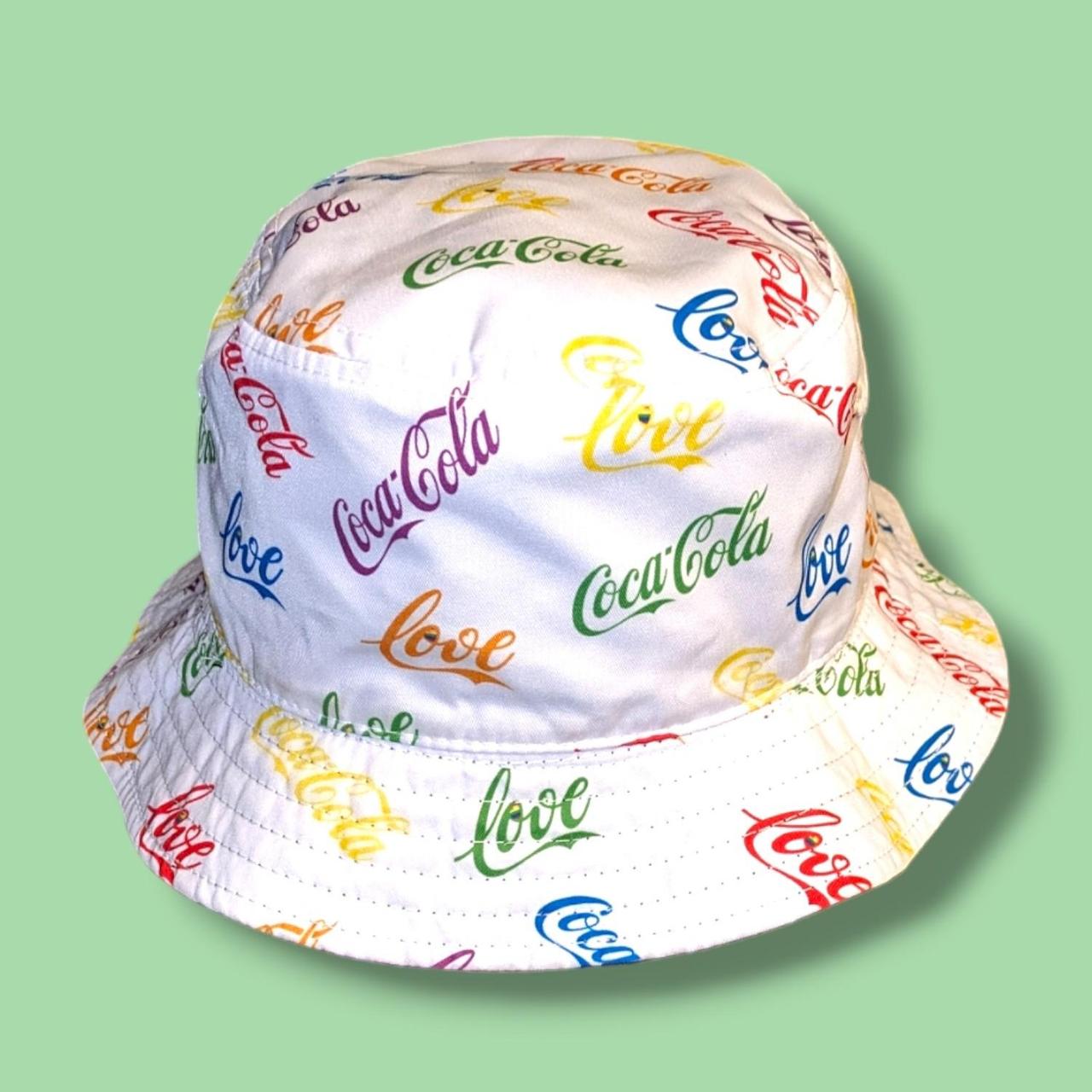 This white Coke Pride Bucket Hat is the perfect... - Depop