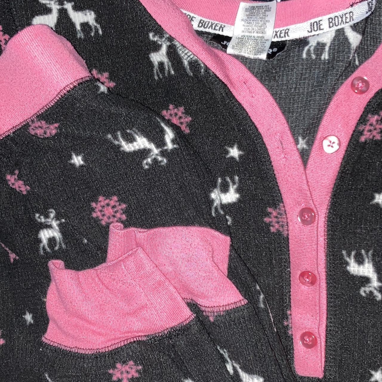 pajama set with half buttoned long sleeve shirt and... - Depop