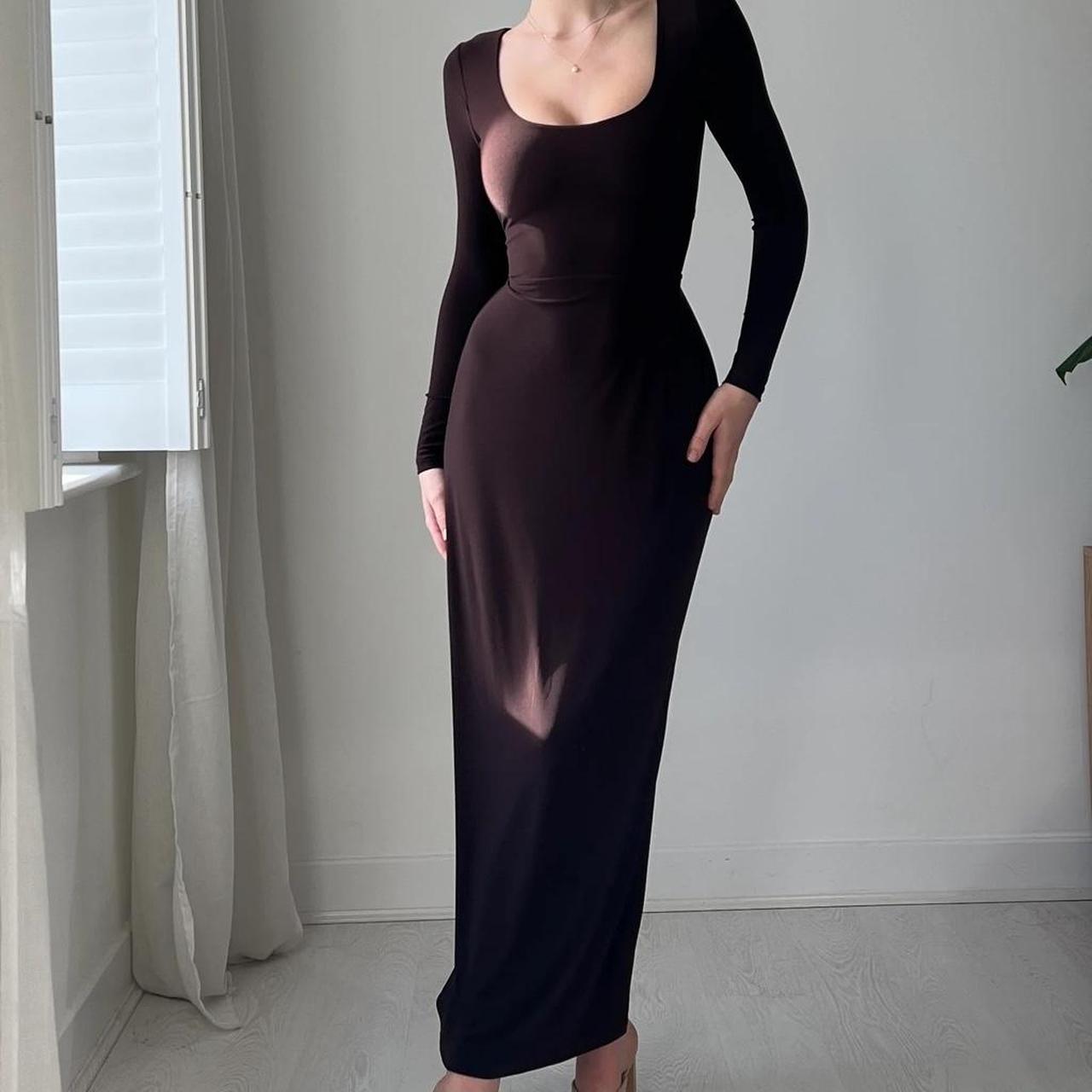 AYM Studio Brown Walter reversible dress Size S Worn... - Depop