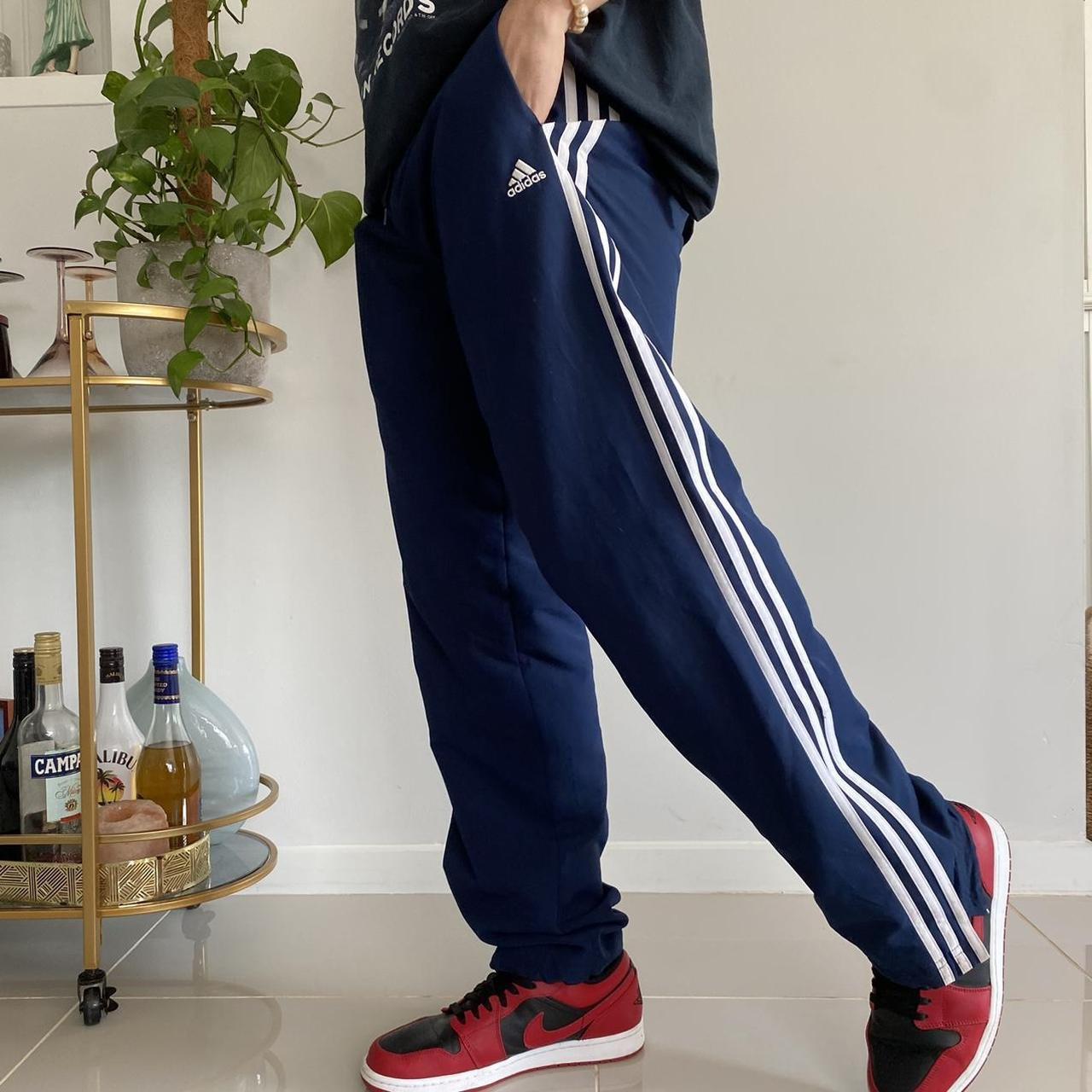 🍄 - ADIDAS - Straight Leg Baggy Trackies These... - Depop