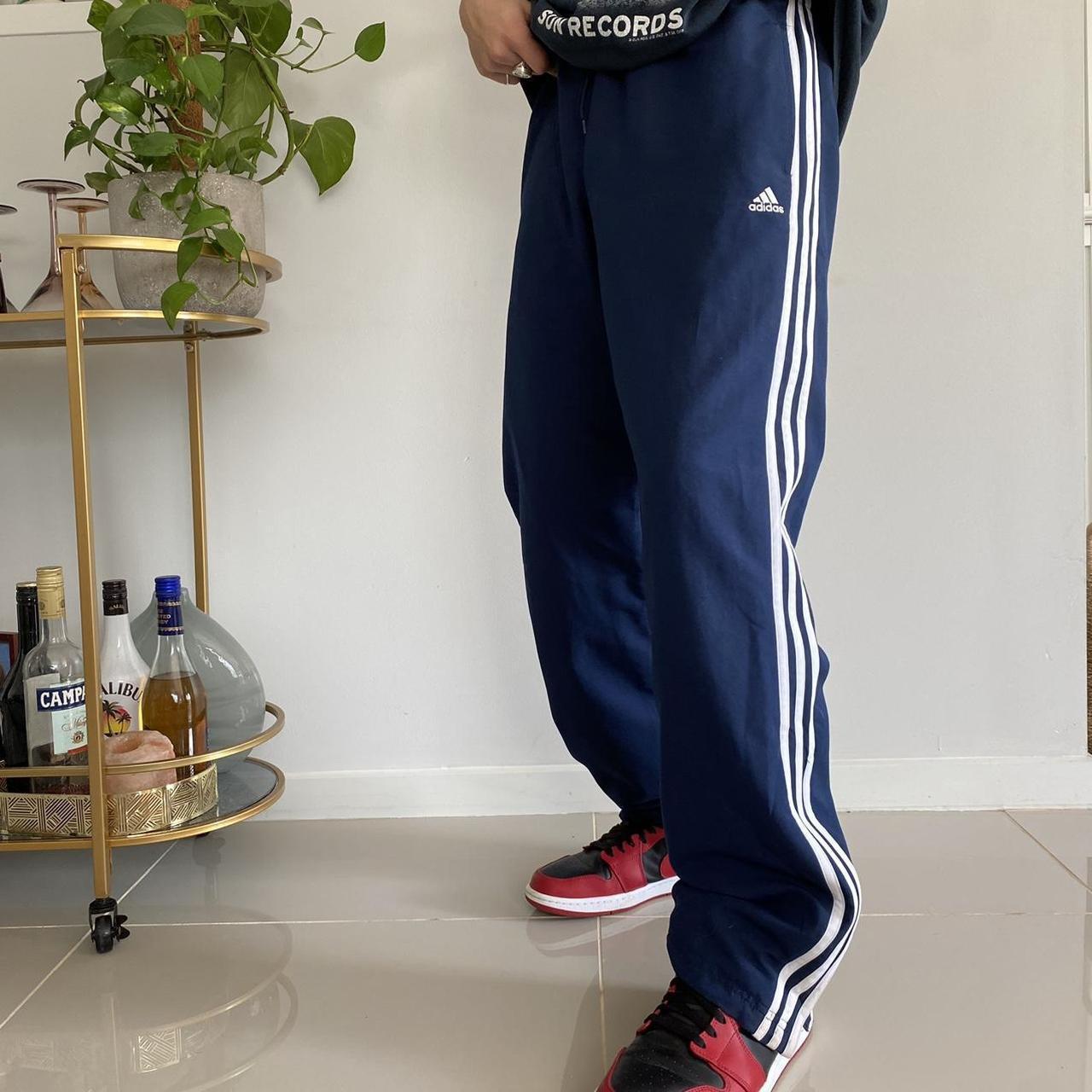 🍄 - ADIDAS - Straight Leg Baggy Trackies These... - Depop