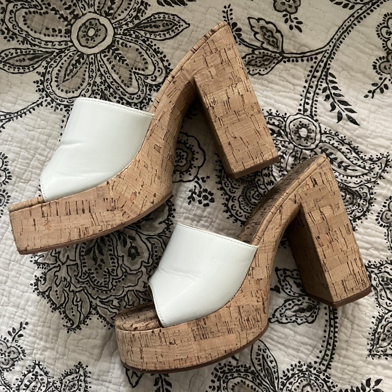 ROC Boots cork platform heels - purchased from... - Depop
