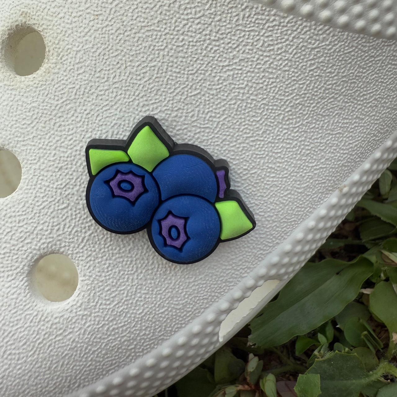 Blueberry charm! 🫐 *rubber charm* charm backings... | Depop
