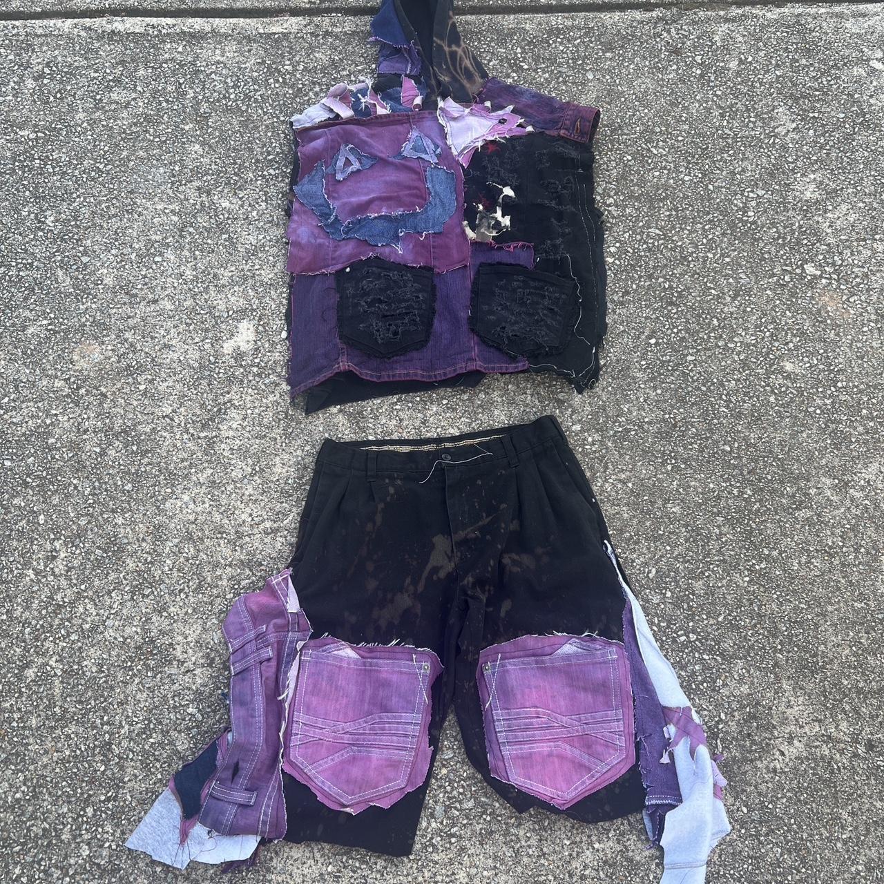Eternal 9 denim monster set Top large Shorts 32 - Depop