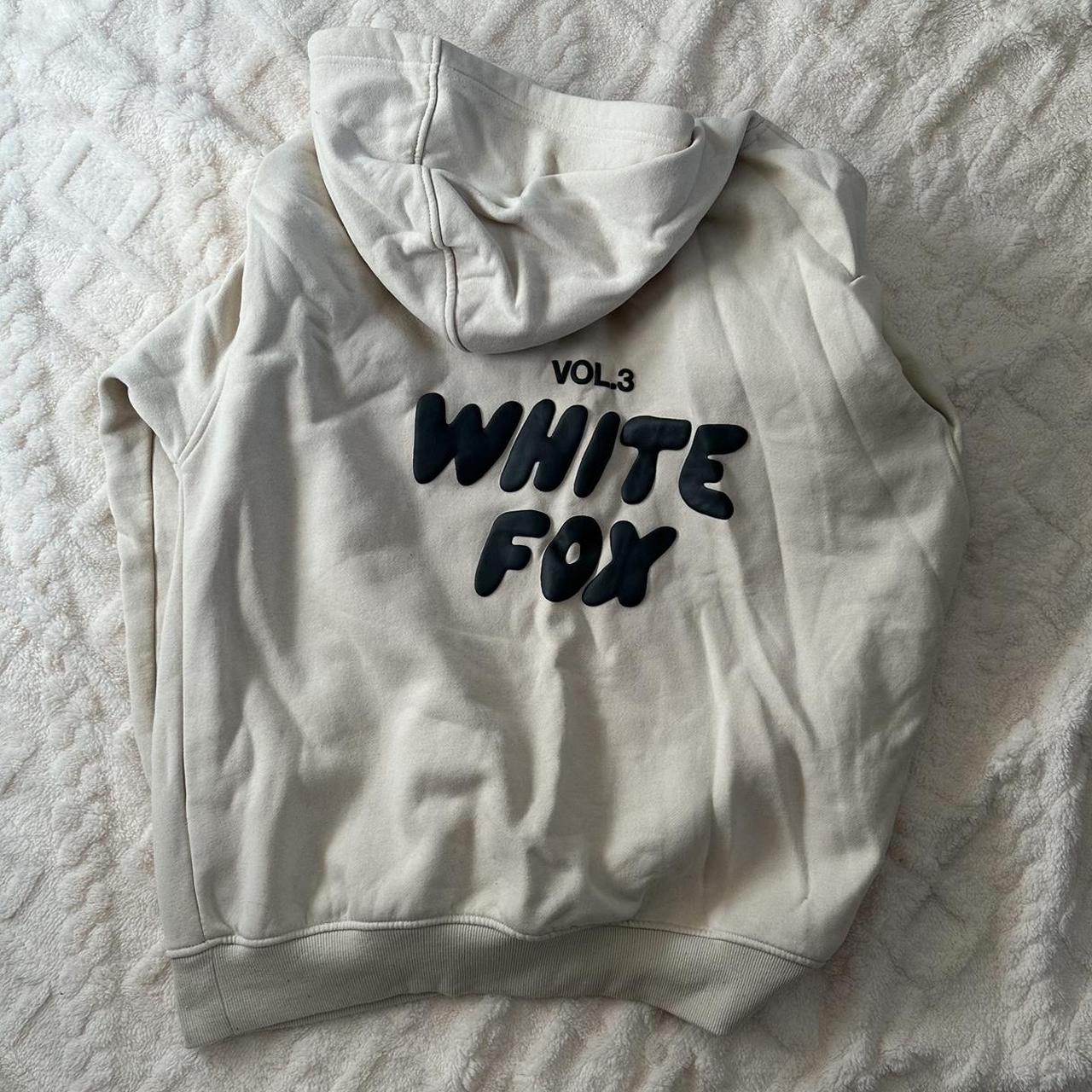 White fox hoodie and joggers. Hoodie M/L and joggers... - Depop