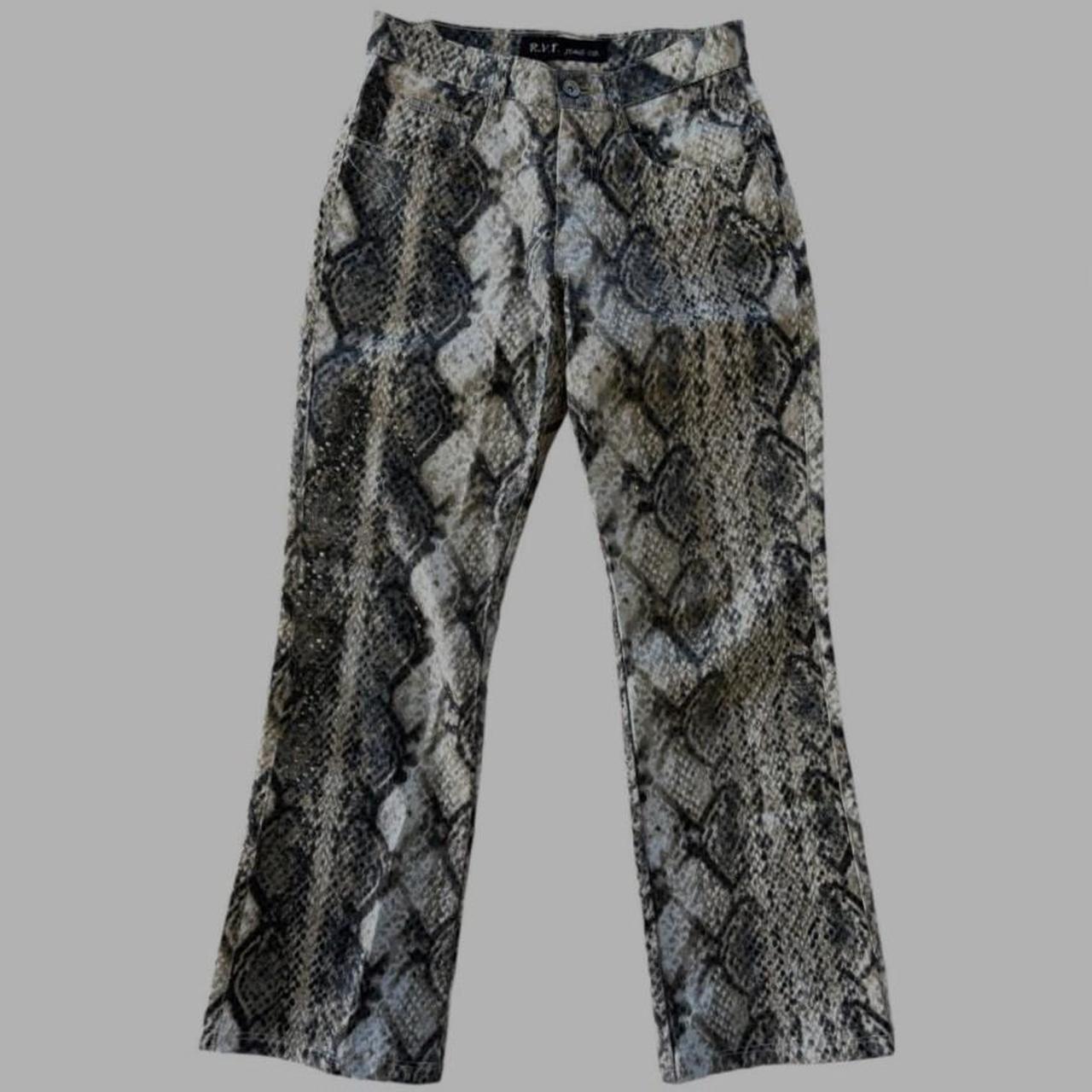 rare archive 00s japanese python pants features a... | Depop
