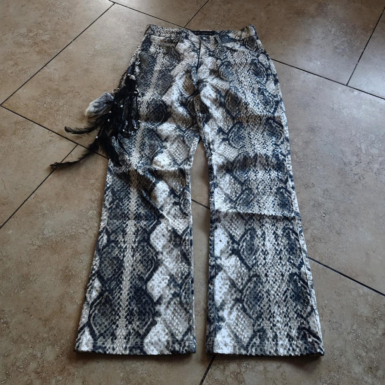 rare archive 00s japanese python pants features a... | Depop