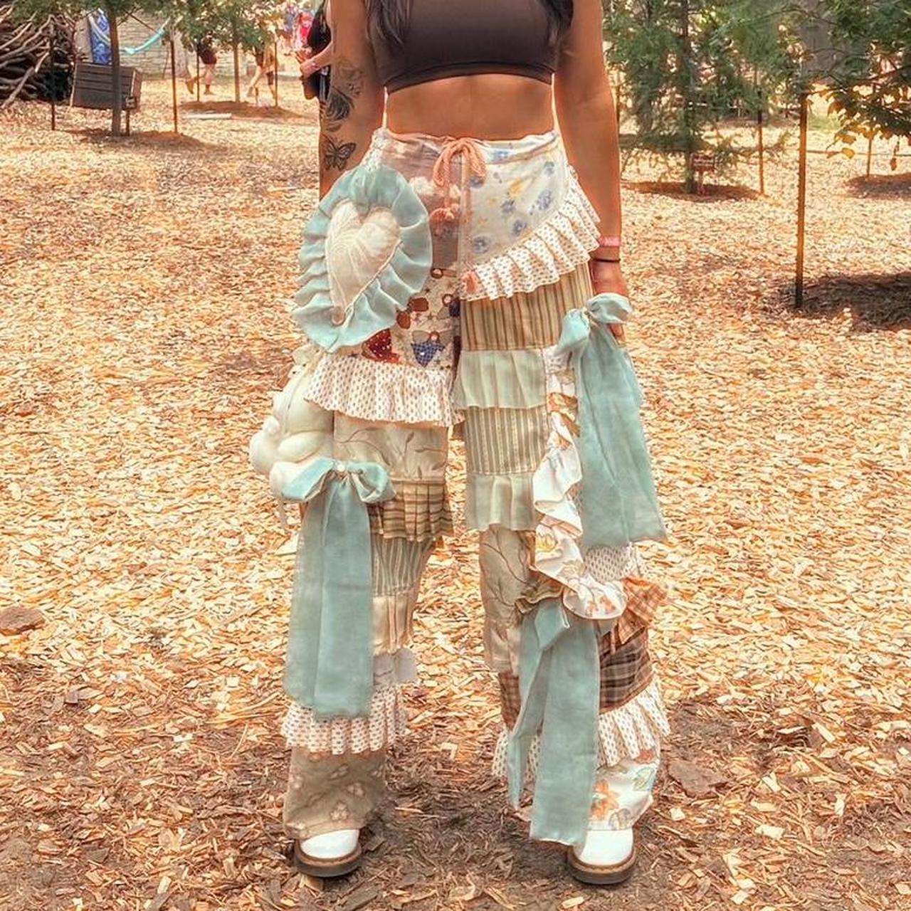 vintagecityupsy ooak pants! adjustable sizing... | Depop