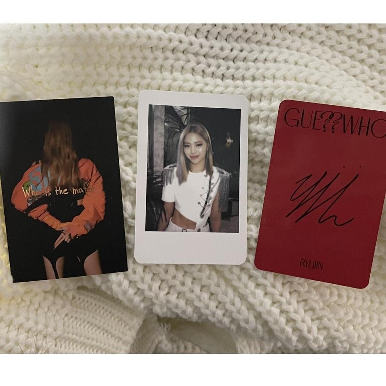Official ITZY Ryujin photo card set for Guess... - Depop