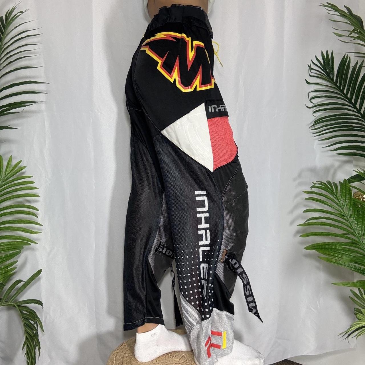 Vintage motorcycle racing pants. Gunmetal knee... | Depop