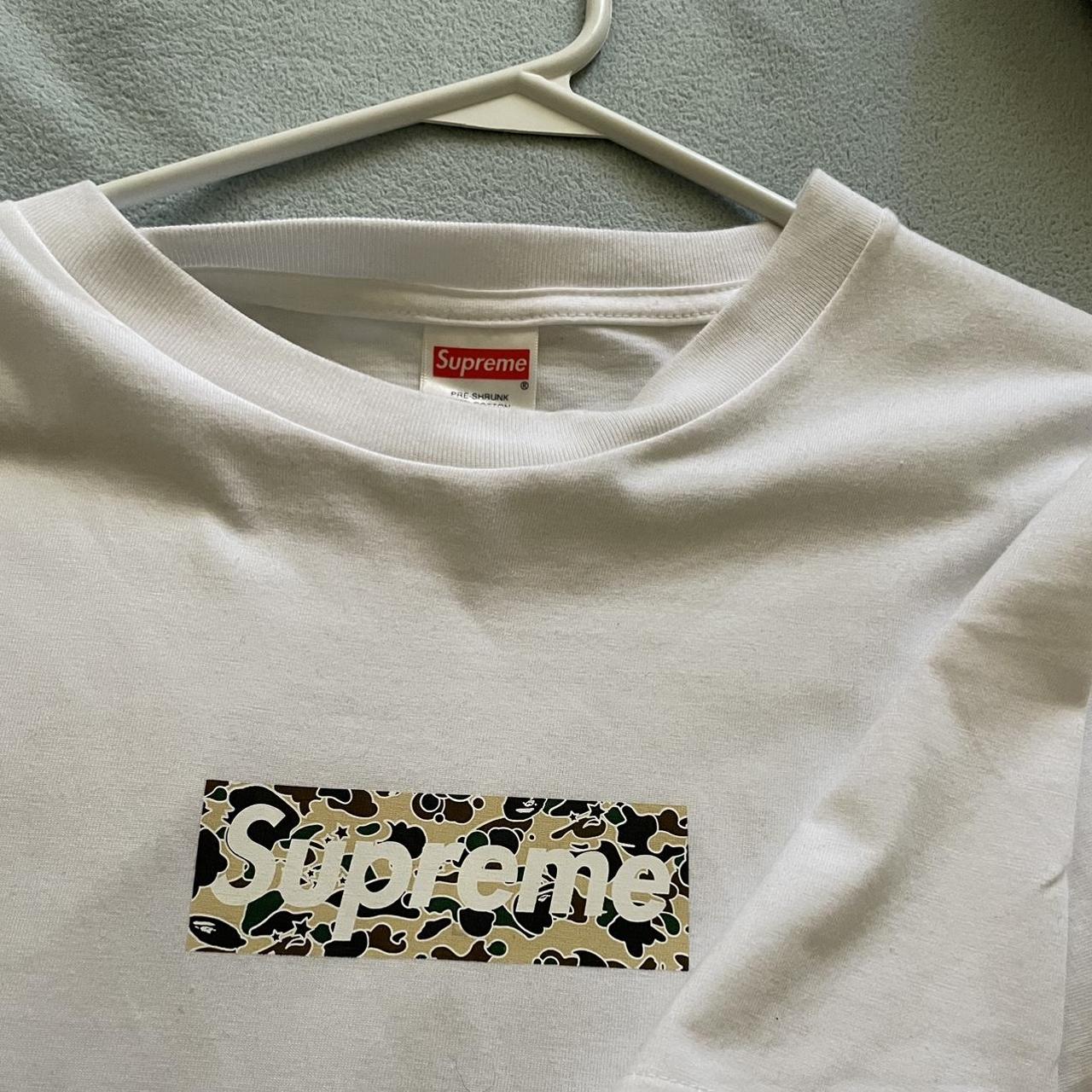 2001 Bape x supreme box logo - Depop