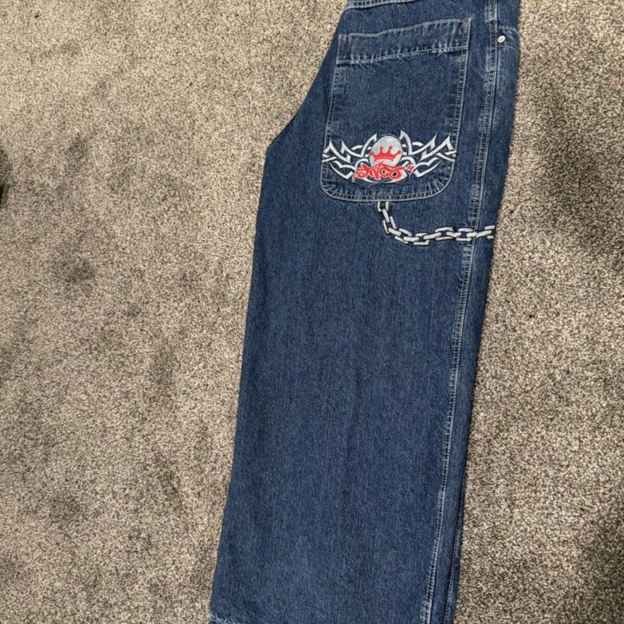 Vintage JNCO Jeans Chain Wallet Embroidered 90s Y2K... - Depop