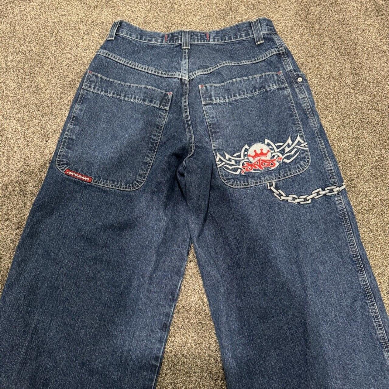 Vintage JNCO Jeans Chain Wallet Embroidered 90s Y2K... - Depop