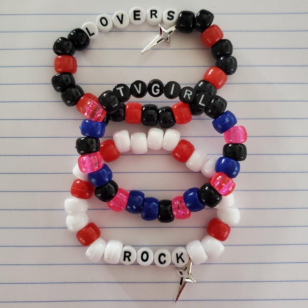 TV GIRL KANDI SET 💗💙 ☆ SET OF 3 • Lovers rock... - Depop