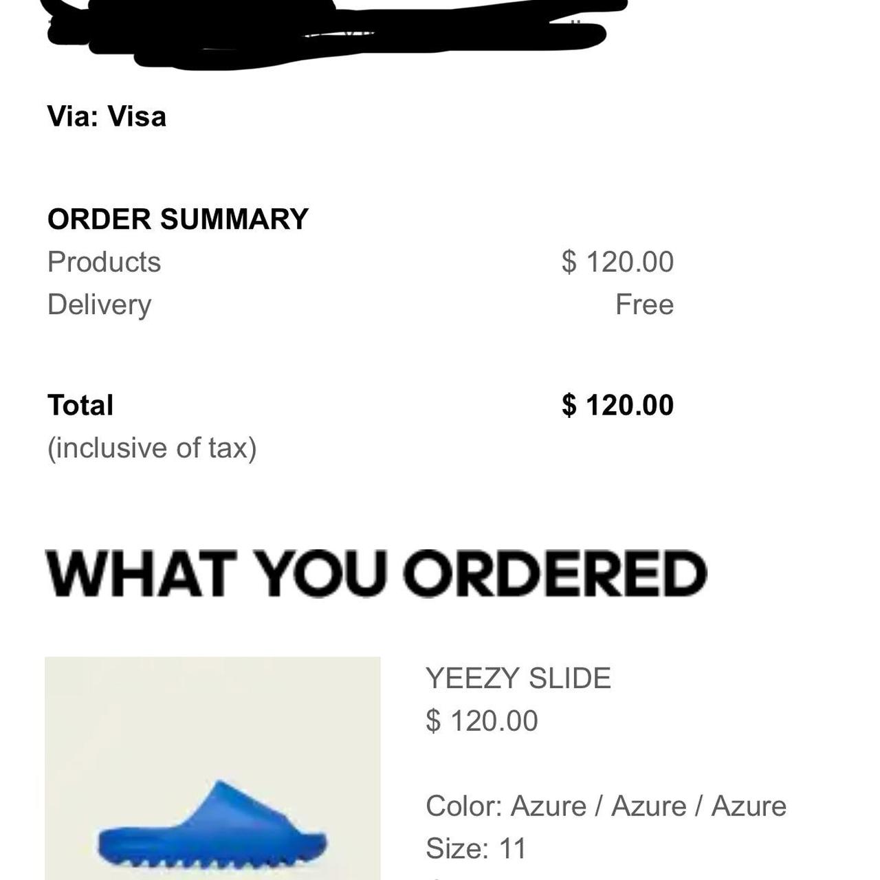 Yeezy slide US 11 New no Box never worn. 100%... - Depop