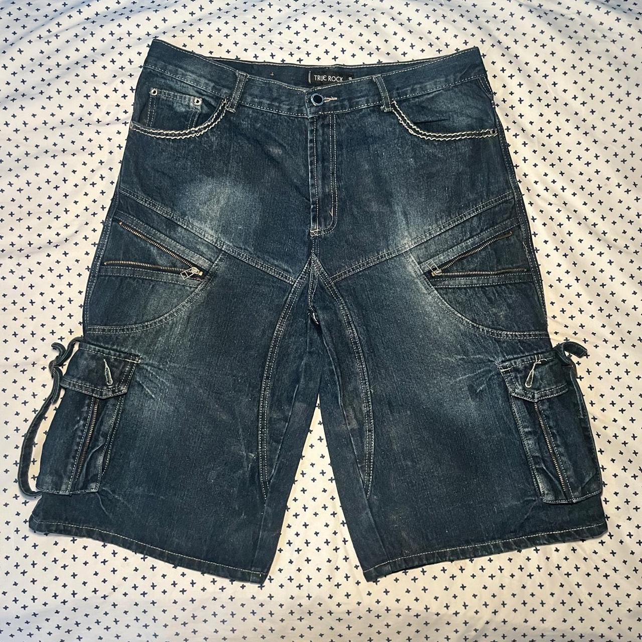 Vintage Denim Jorts True Rocks - 38 (Some parts... - Depop