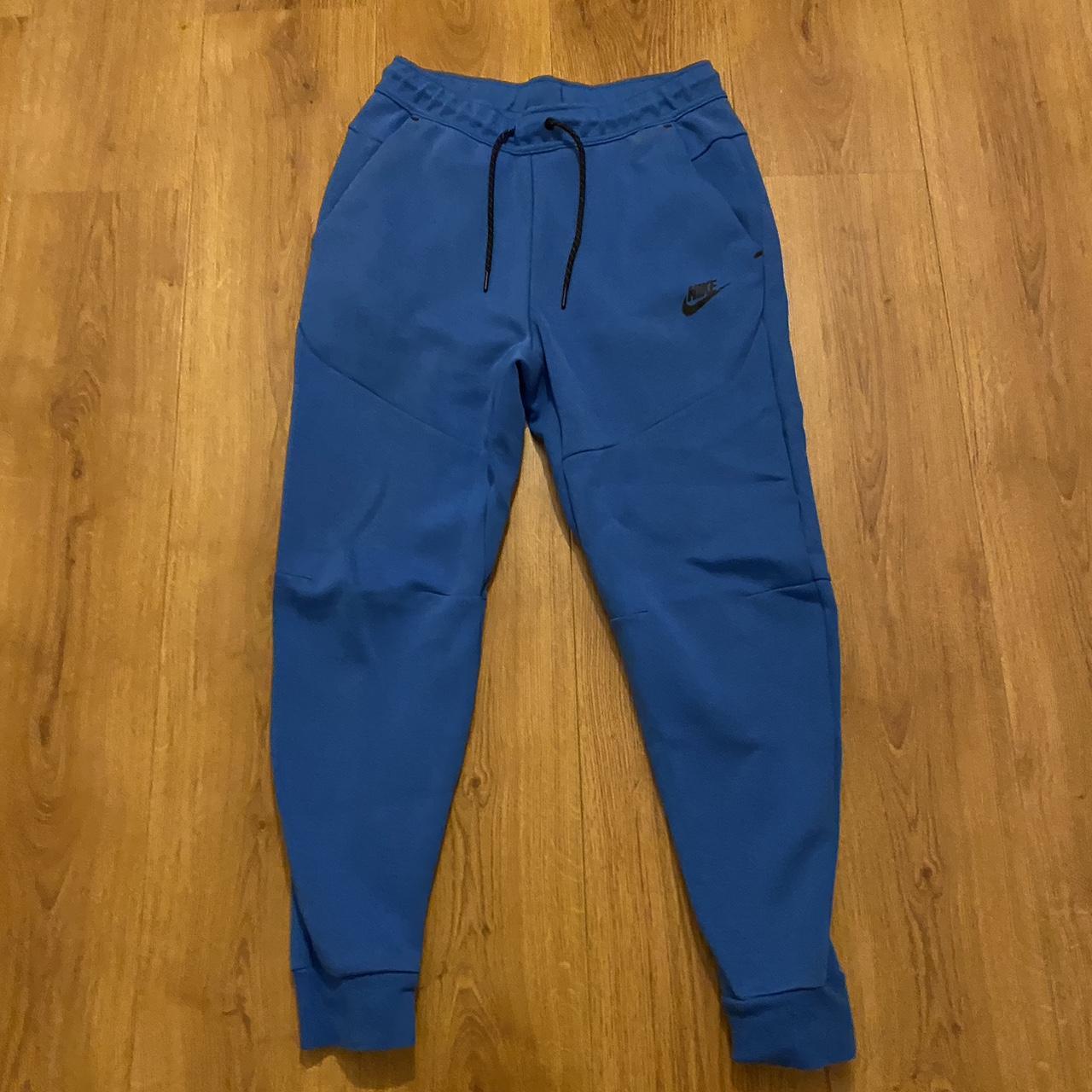 Nike tech fleece joggers signal blue small new... - Depop