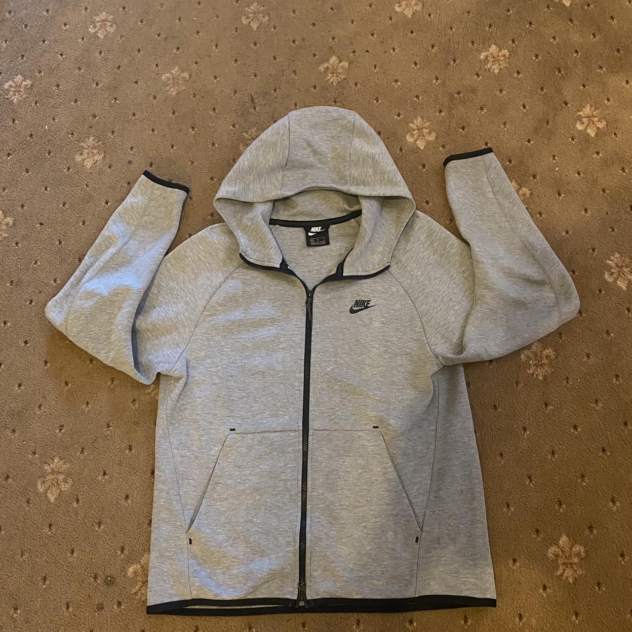 Nike tech fleece grey tracksuit hoodie joggers... - Depop