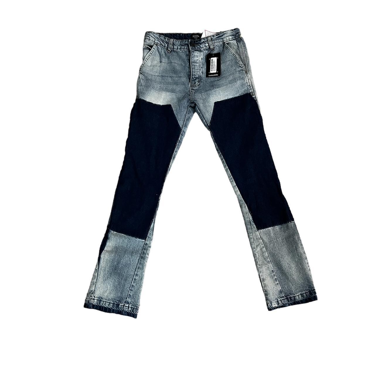 Boohoo Man stacked flared jeans denim Great quality.... - Depop