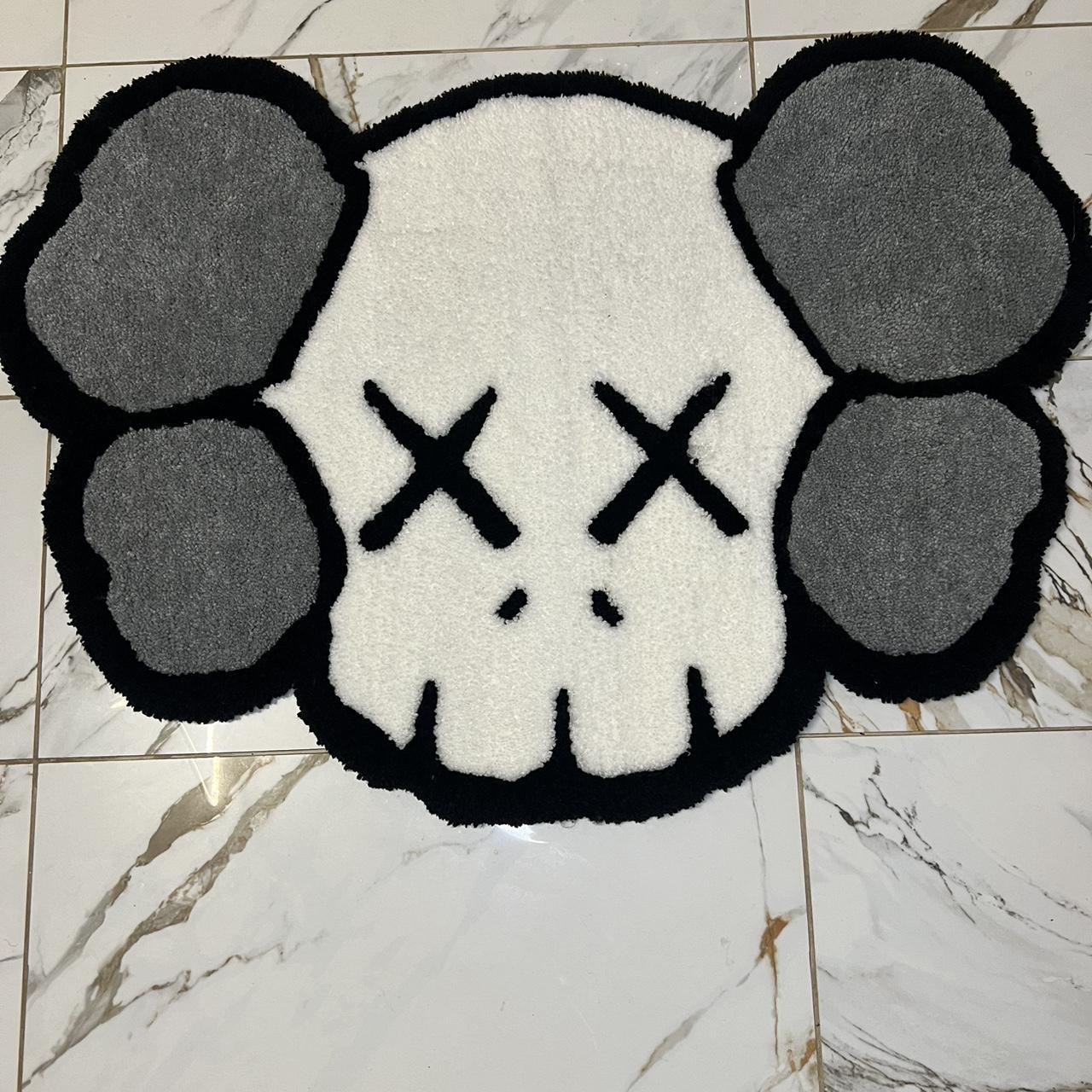 KAWS FACE Handmade custom rug 100% acrylic... - Depop