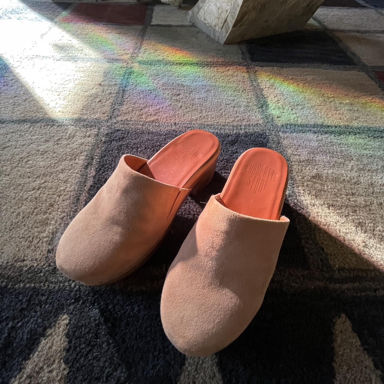 Light orange Charlotte Stone clogs. Worn a handful... - Depop