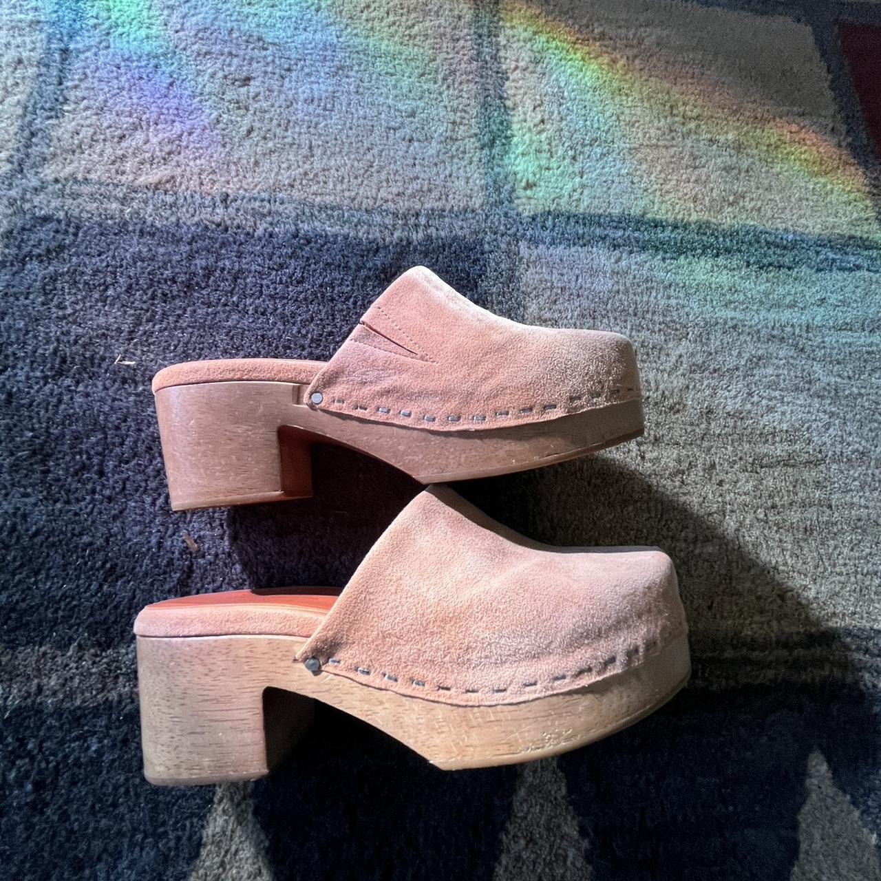 Light orange Charlotte Stone clogs. Worn a handful... - Depop