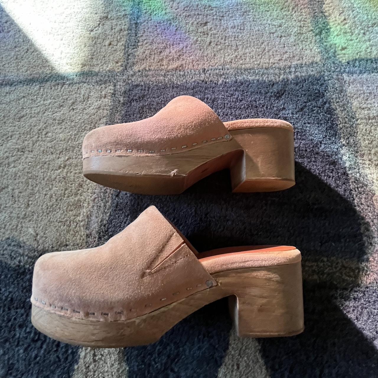 Light orange Charlotte Stone clogs. Worn a handful... - Depop