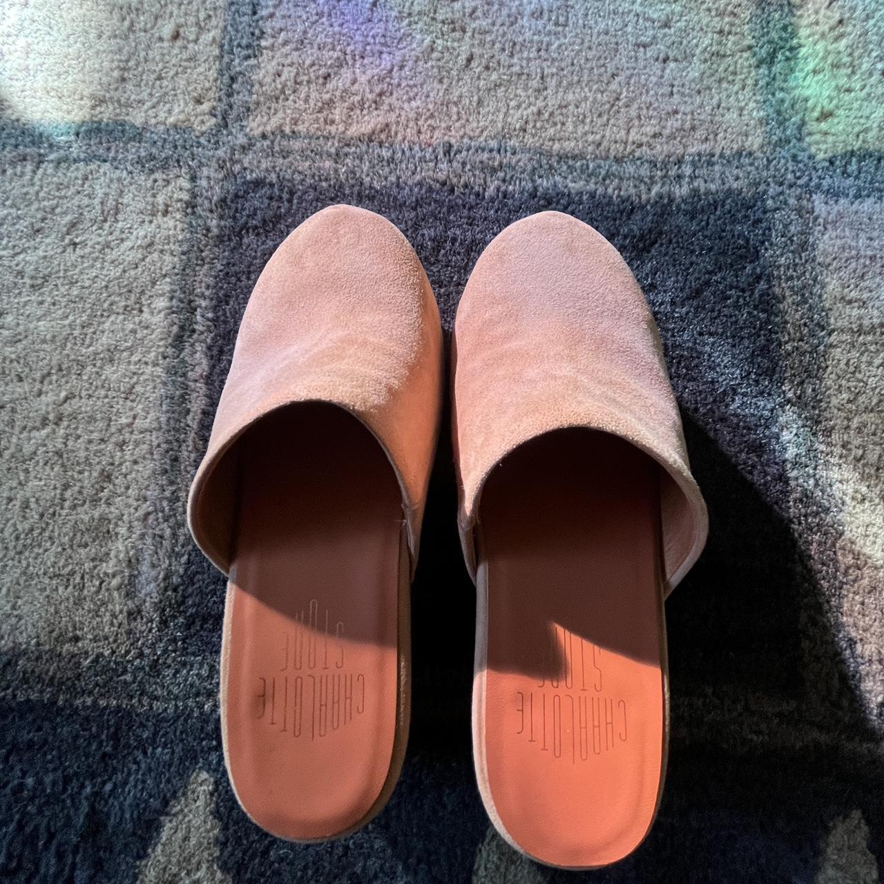 Light orange Charlotte Stone clogs. Worn a handful... - Depop