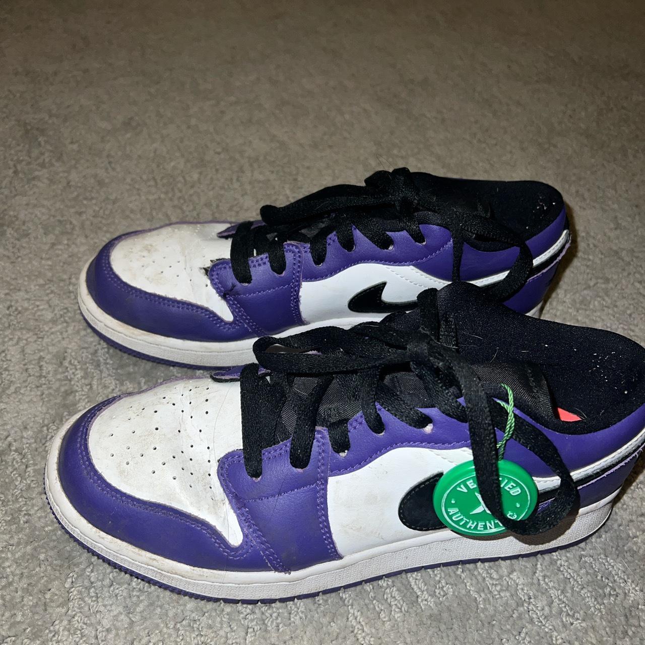 Women’s size 7 Court Purple Nike Dunks Worn Men’s... - Depop