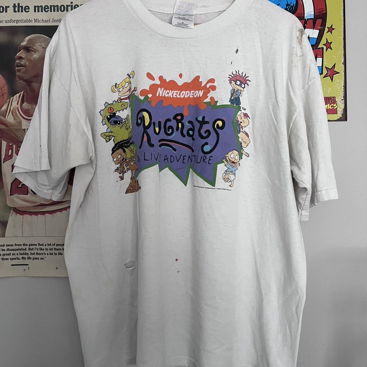 Vintage 1998 Thrashed and worn Rugrats cartoon promo... - Depop