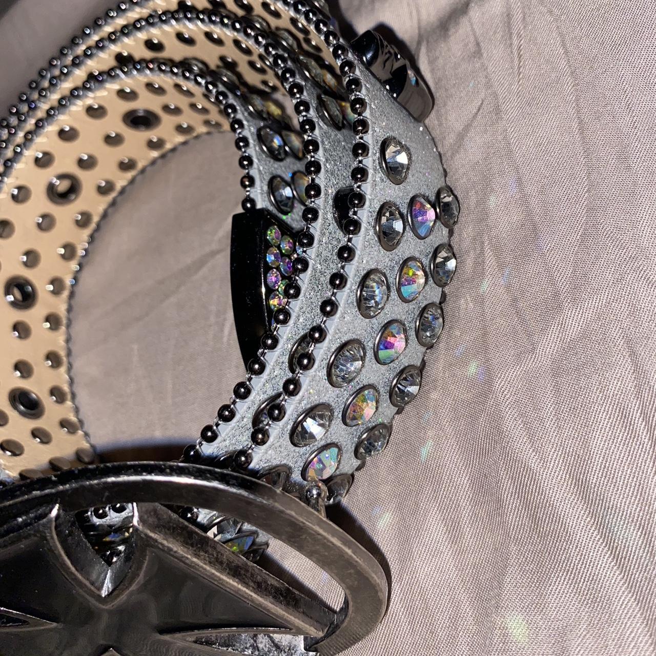 42” y2k cyber y2k emo Edgar belt custom made belt bb... - Depop