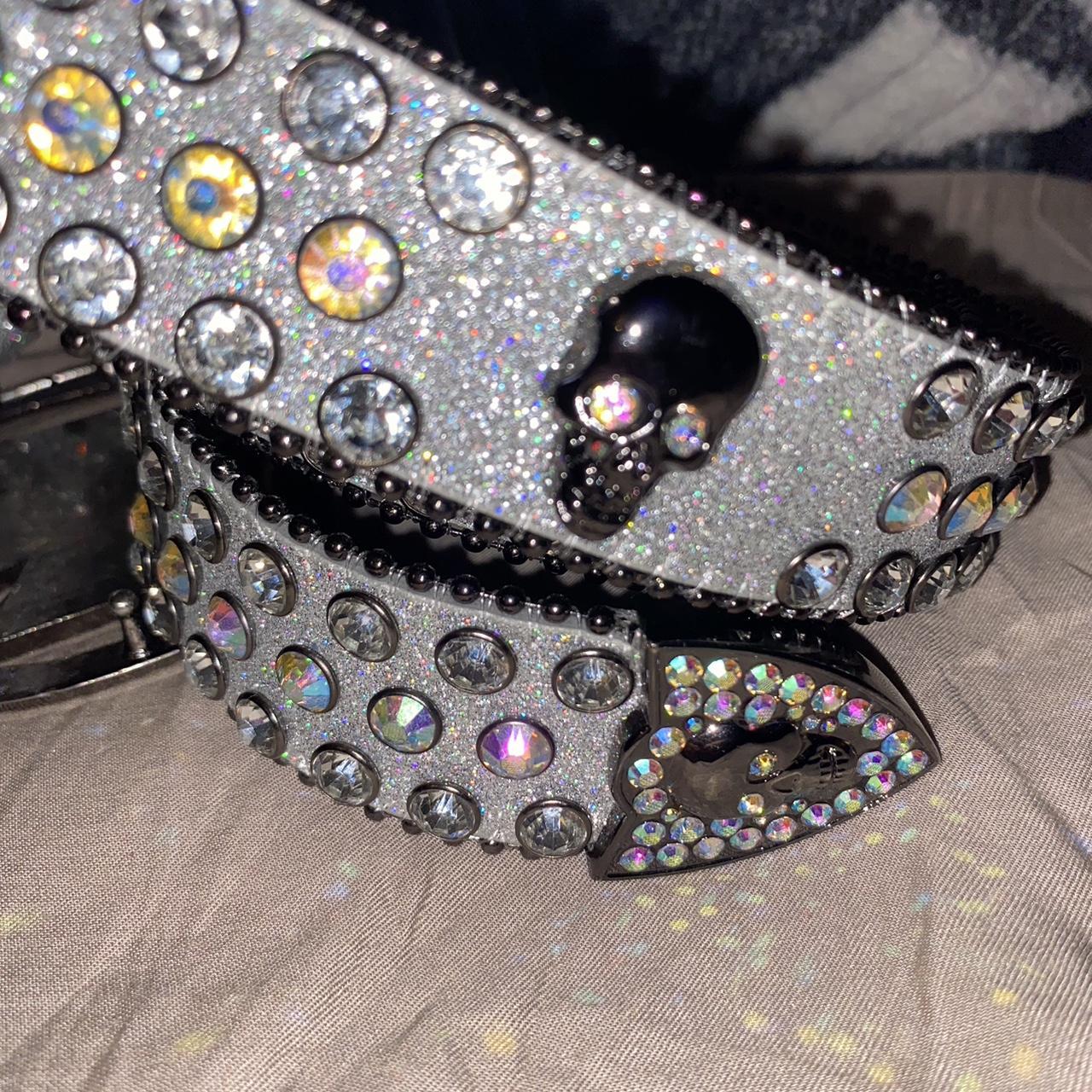 42” y2k cyber y2k emo Edgar belt custom made belt bb... - Depop