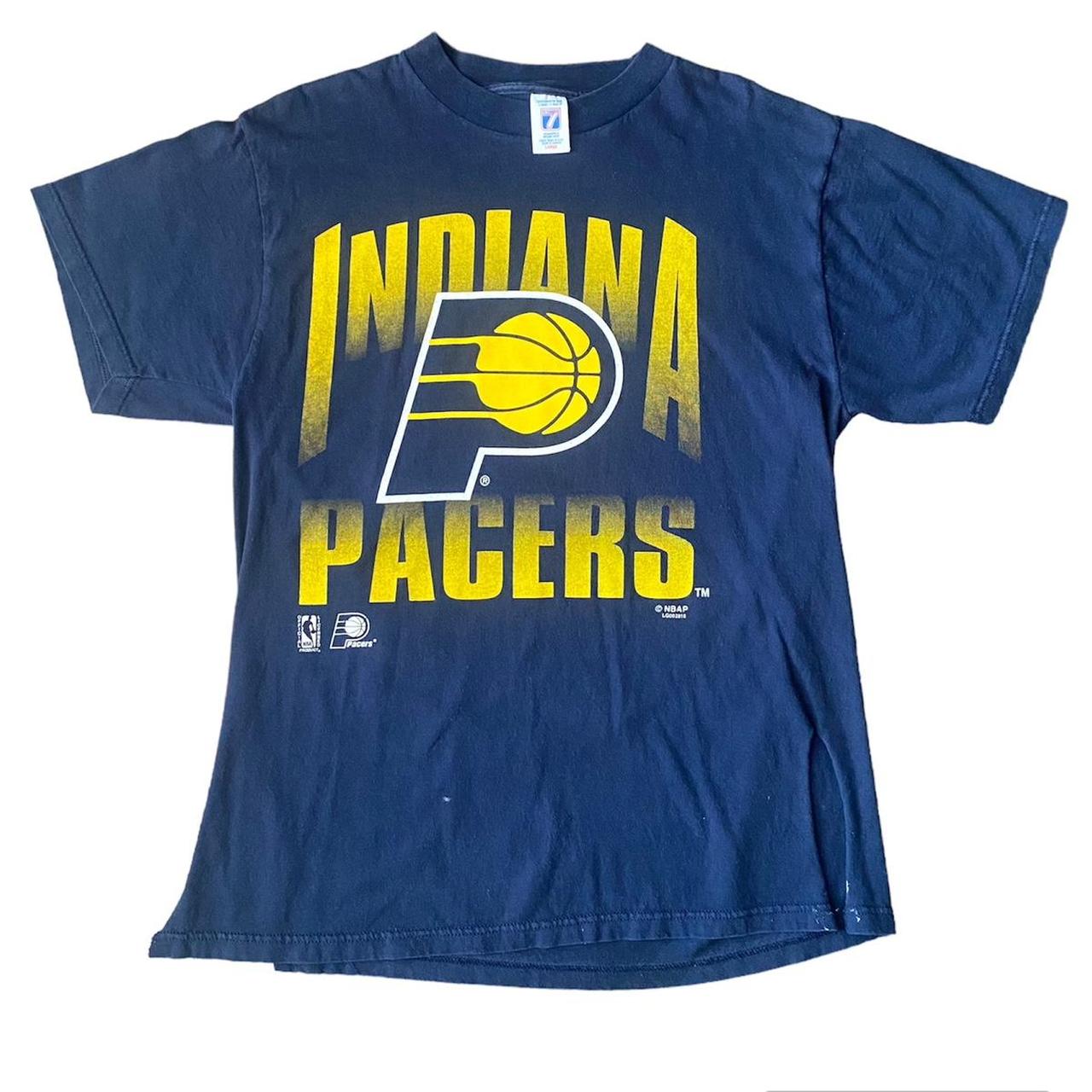 Vintage 90s Indiana Pacers Logo 7 basketball shirt.... - Depop