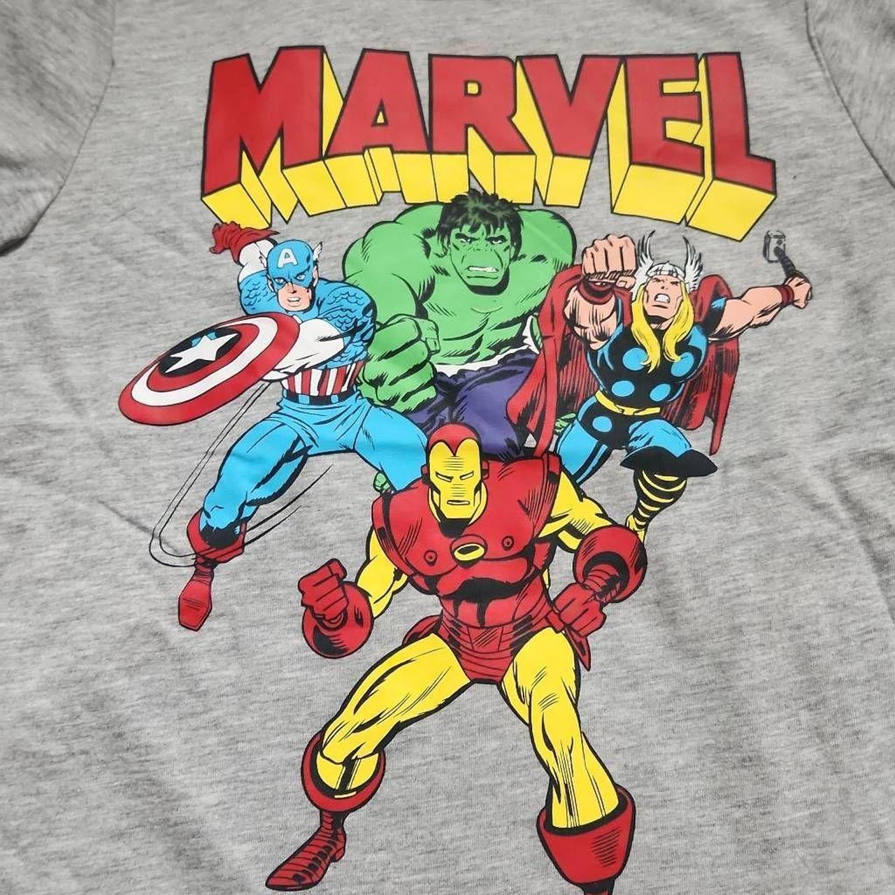 Marvel Boys Avengers Ringer Shirt - Size 6 -... - Depop