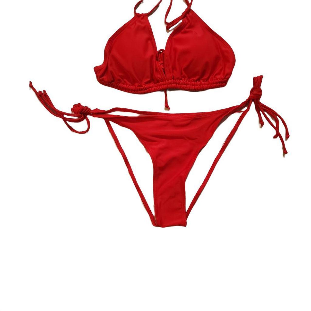 Shein Ladies Red String Bikini Size Xl This Depop