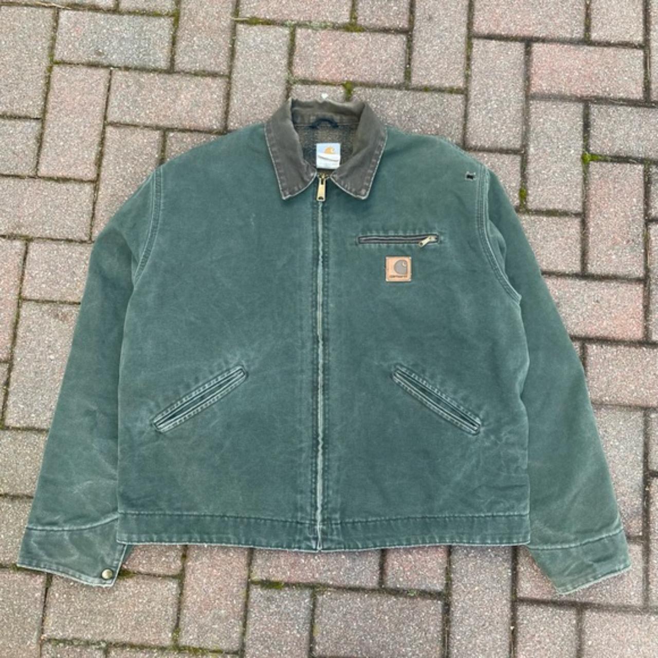 Vintage Carhartt Detroit Jacket Forest... - Depop