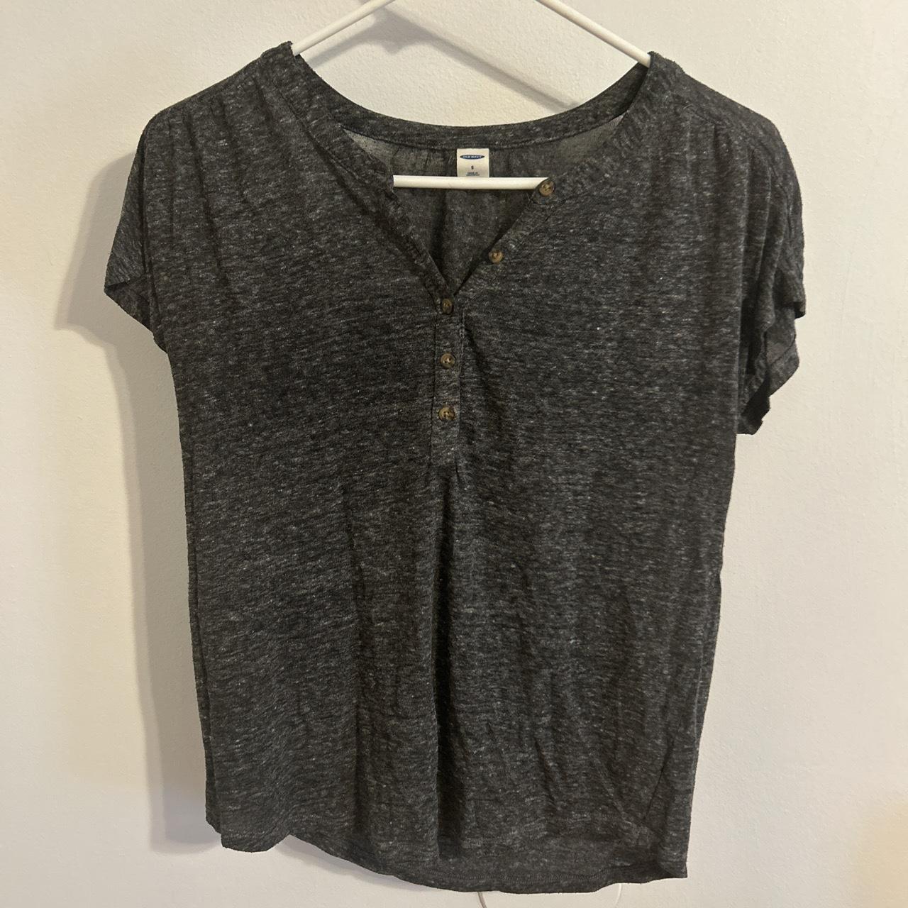 Dark grey Henley - Depop
