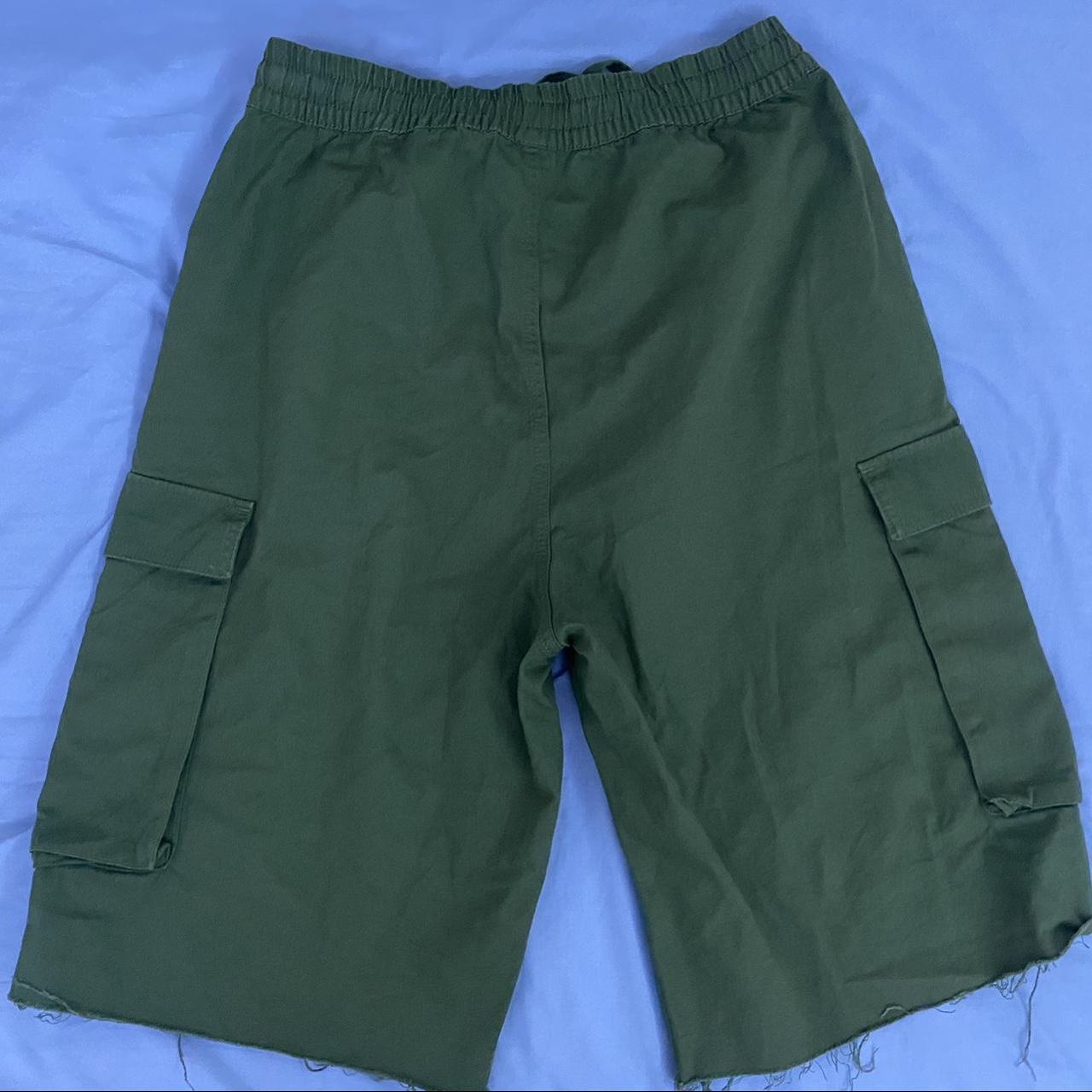 Khaki Baggy Fit Cargo Shorts Perfect For Summer Depop