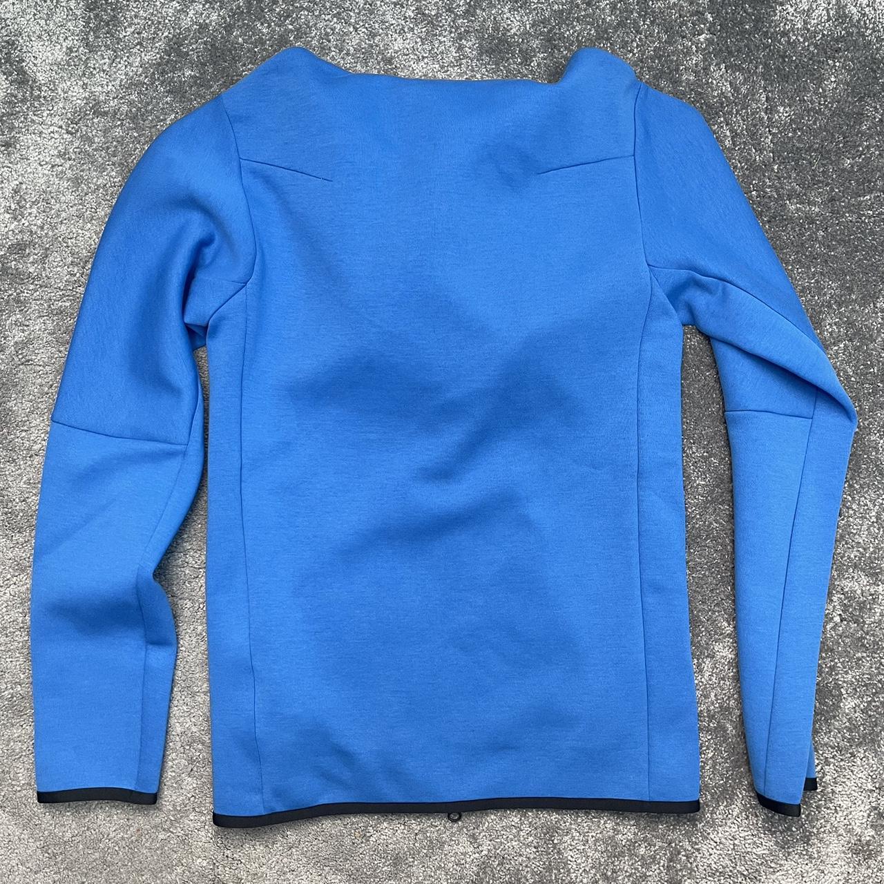 Nike Tech Fleece Hoodie Signal Blue/Black Brand New XS - Depop