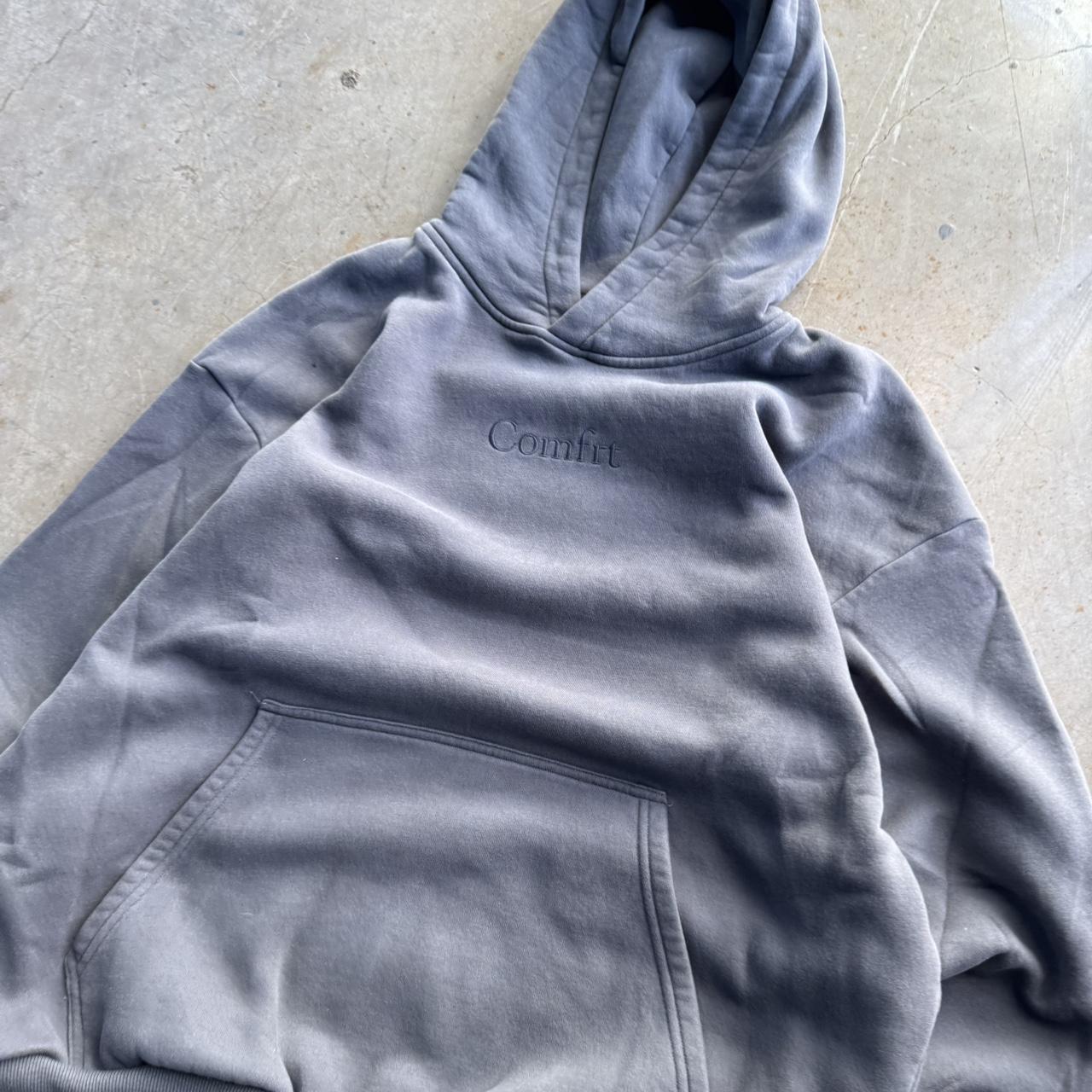 Grey Comfrt Hoodie Comfort Hoodie with perfect... | Depop