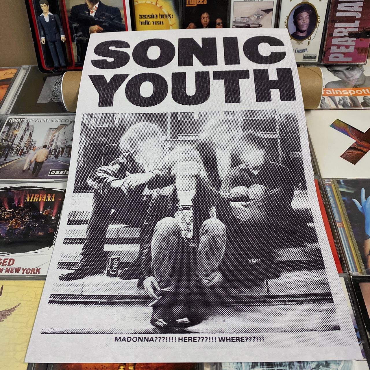 Sonic Youth Poster 11x17 inches Will be shipped... | Depop