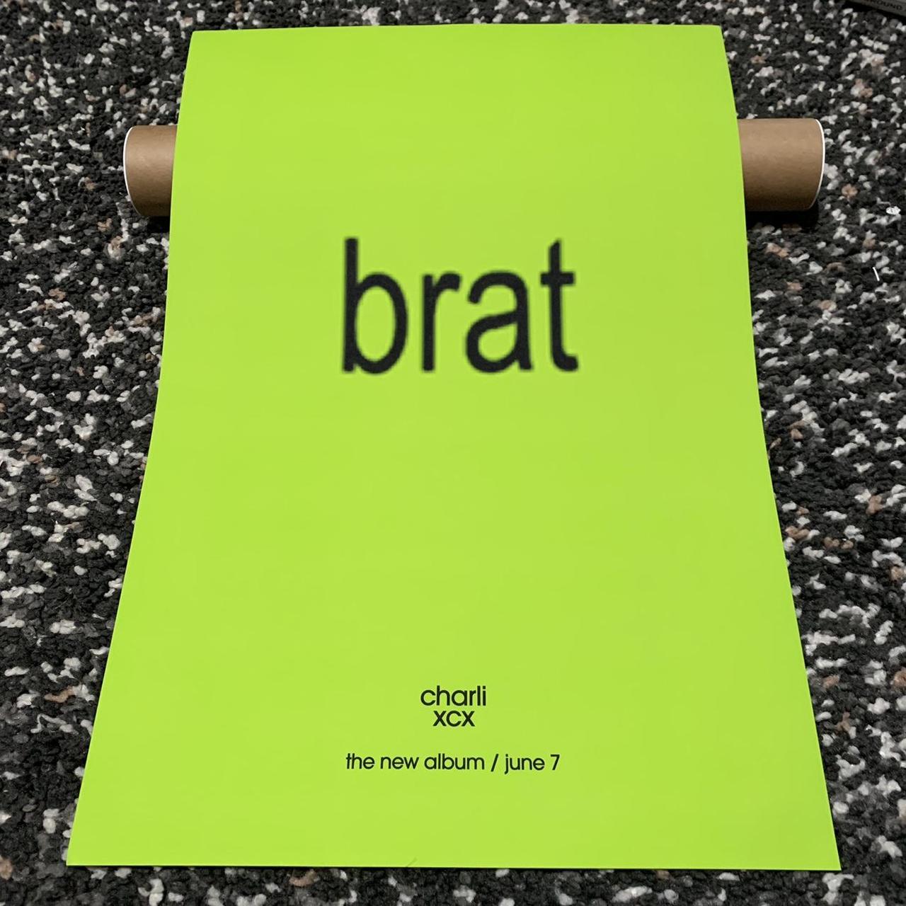Chari xcx ‘BRAT’ Poster 13x19 in approx. * Will... - Depop