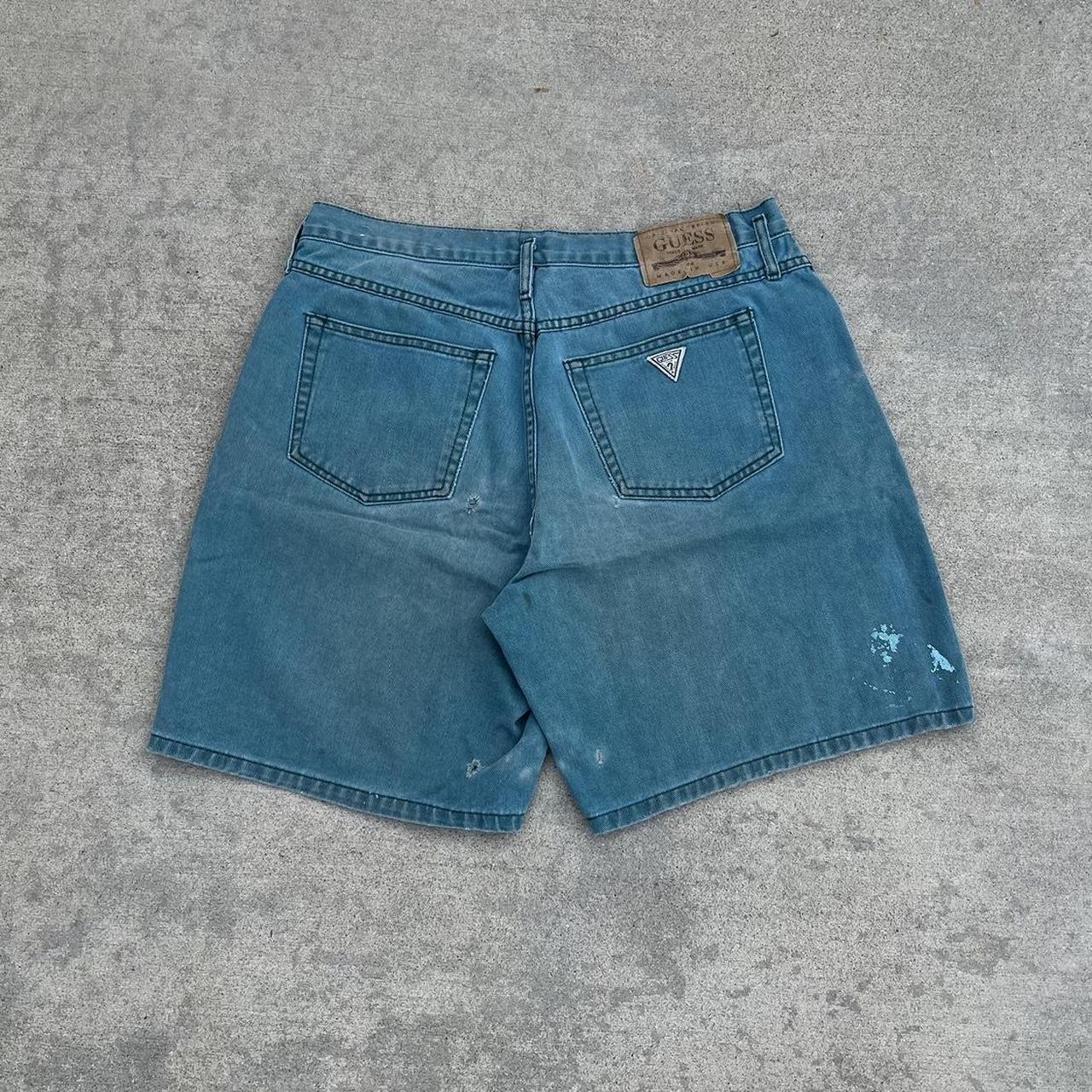 vintage guess made in usa shorts baggy... - Depop