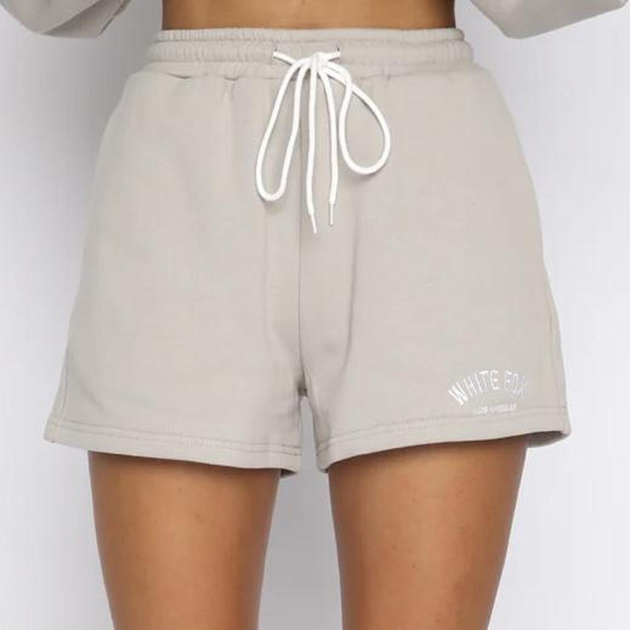 White Fox Lounge Shorts Taupe Small Worn Once Depop
